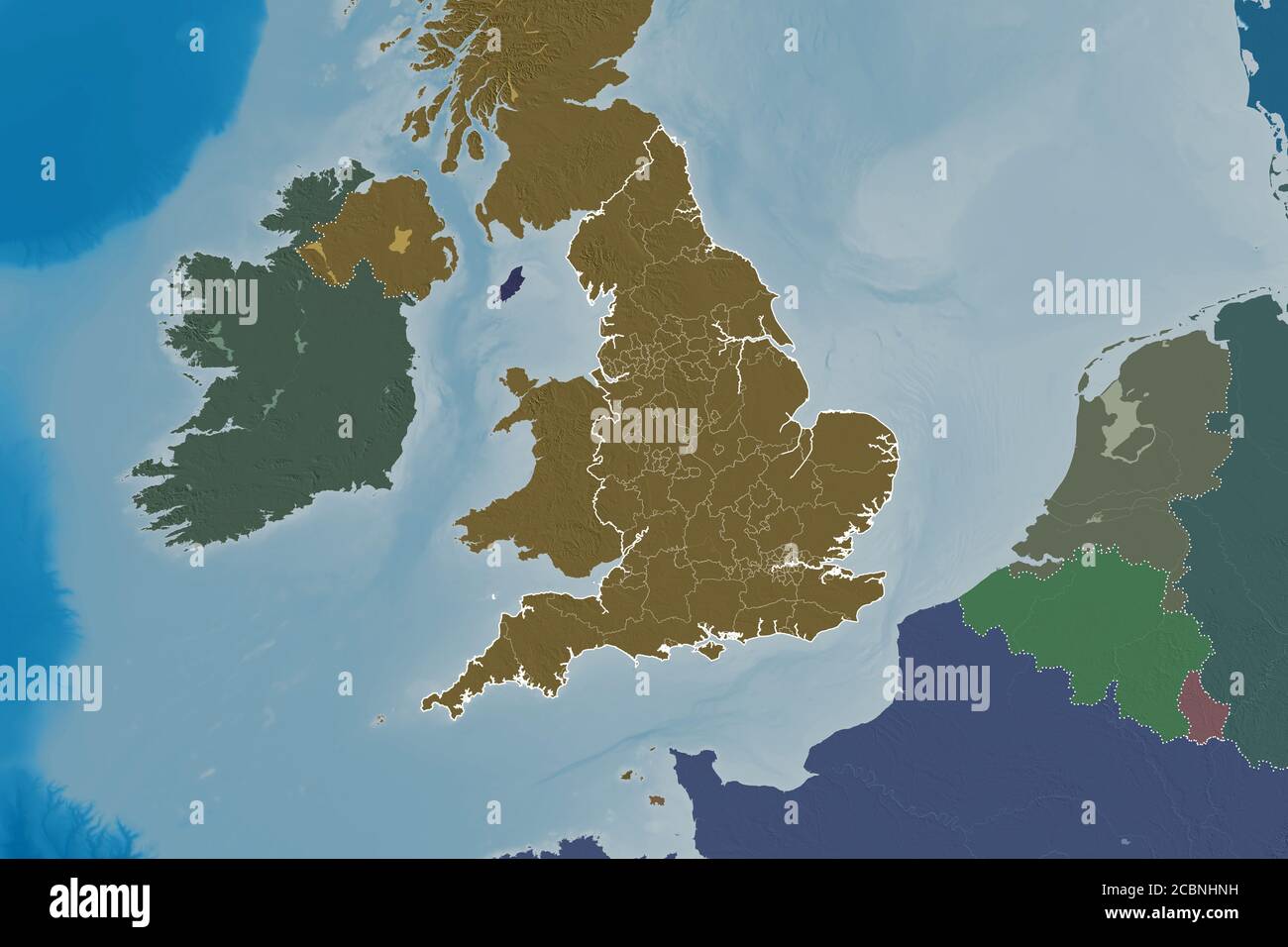 Regional map of england hi-res stock photography and images - Alamy