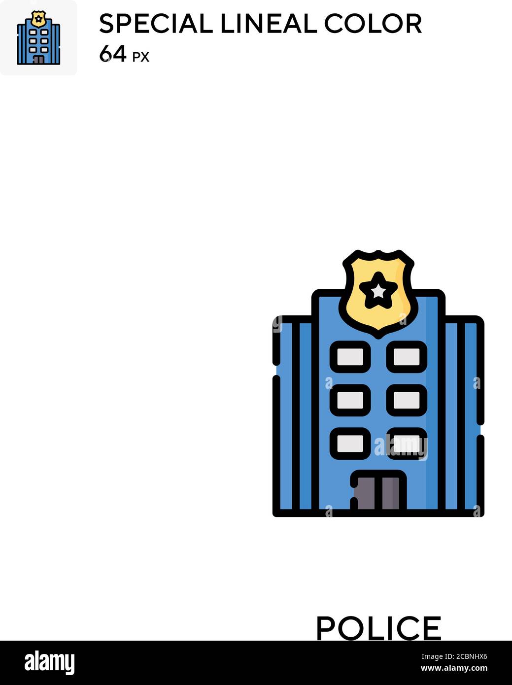 Police Special lineal color vector icon. Police icons for your business ...