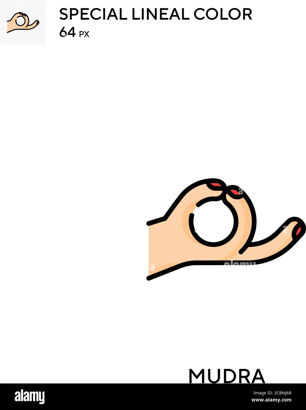 Mudra Special lineal color vector icon. Mudra icons for your business project Stock Vector Image ...