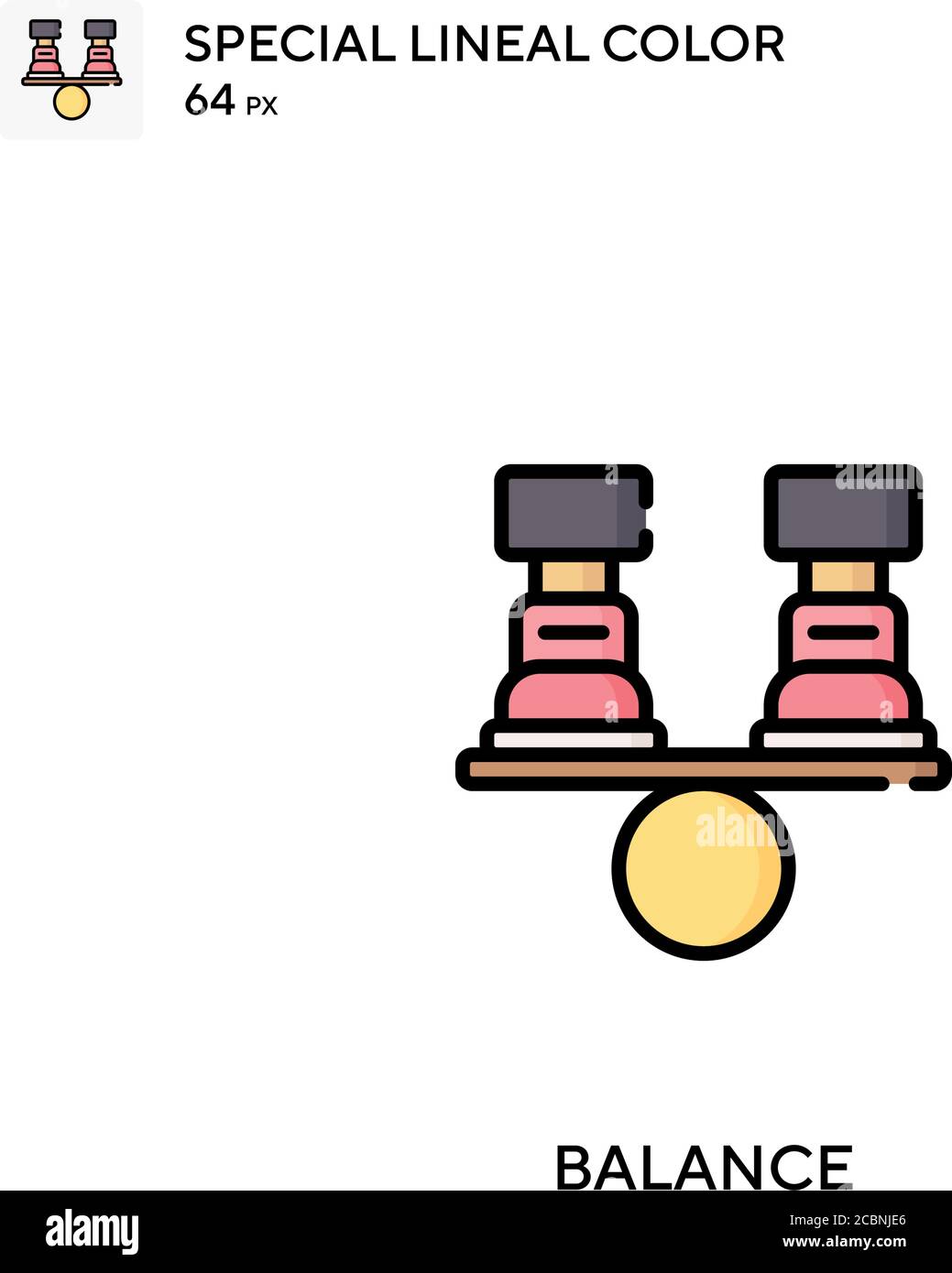 Balance Special lineal color vector icon. Balance icons for your ...