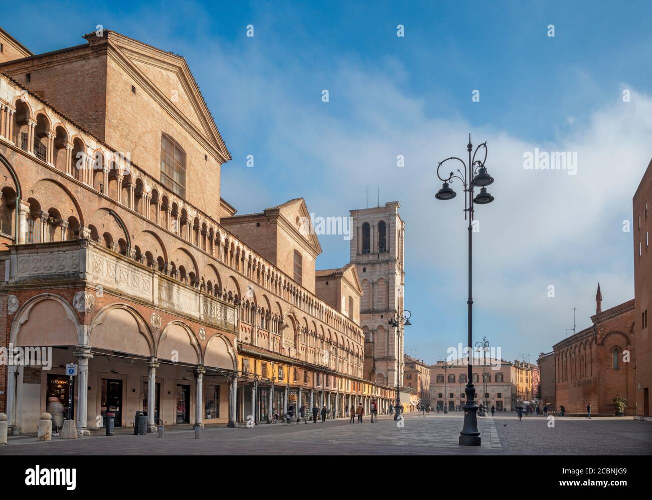 Ferrara - The central square of the old city - Piazza Trento Trieste ...