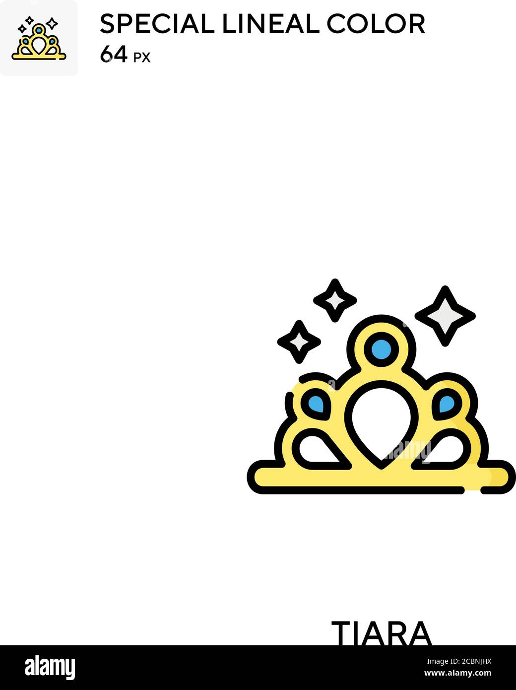 Tiara Special lineal color vector icon. Tiara icons for your business ...