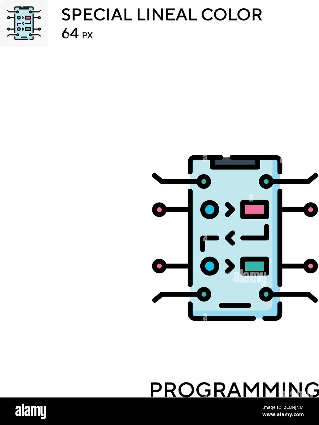 Programming Special lineal color vector icon. Programming icons for ...