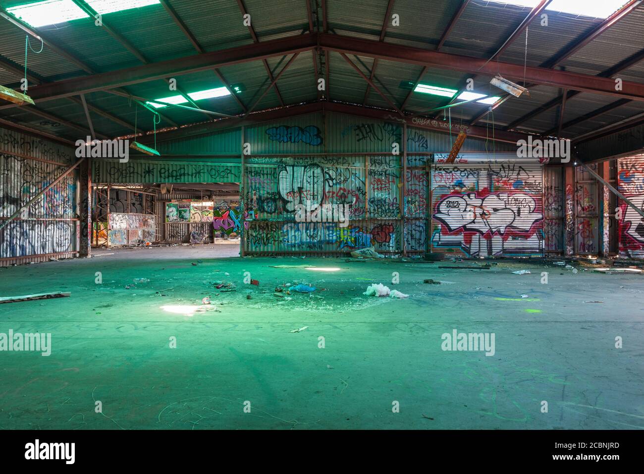 Inside of an old and abandoned building Stock Photo - Alamy