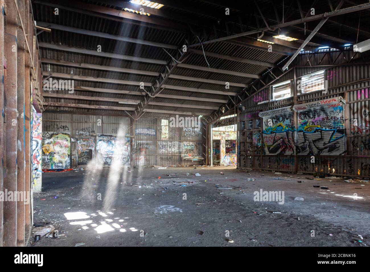 Inside of an old and abandoned building Stock Photo - Alamy
