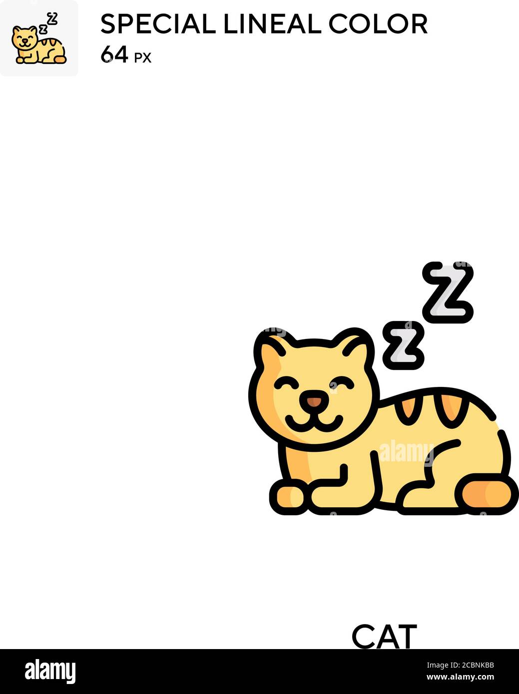 Cat Special lineal color vector icon. Cat icons for your business ...