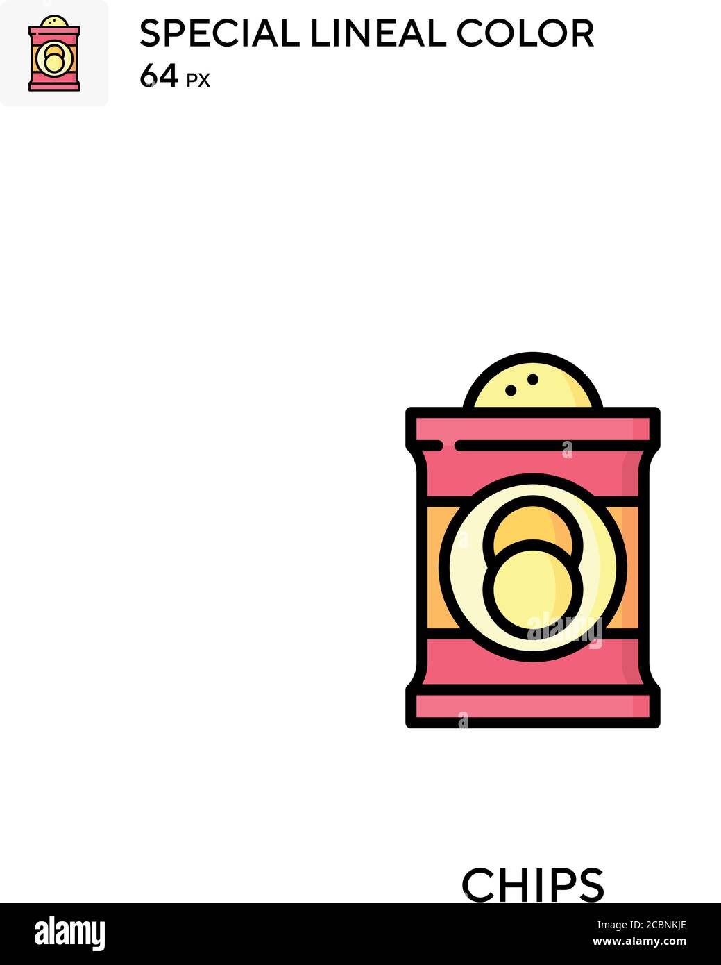 Chips Special lineal color vector icon. Chips icons for your business ...