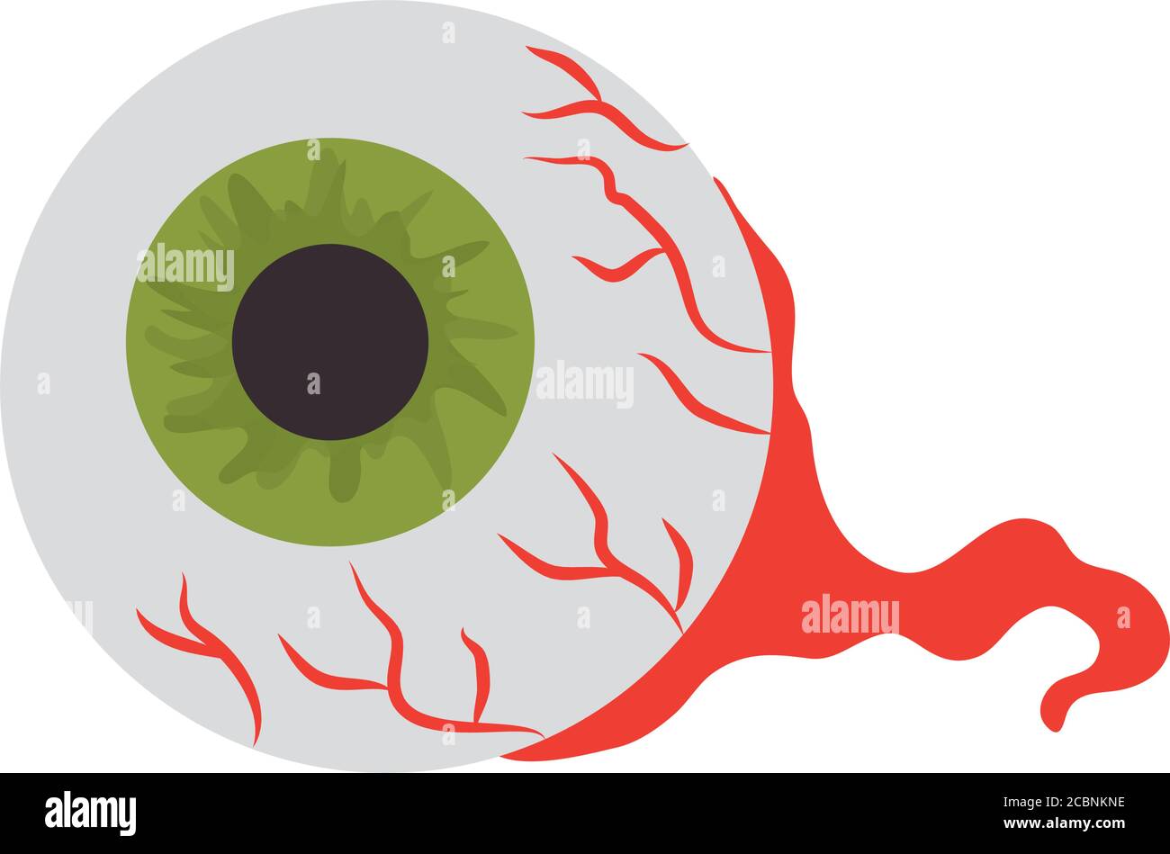 happy halloween, spooky eye trick or treat party celebration flat icon ...