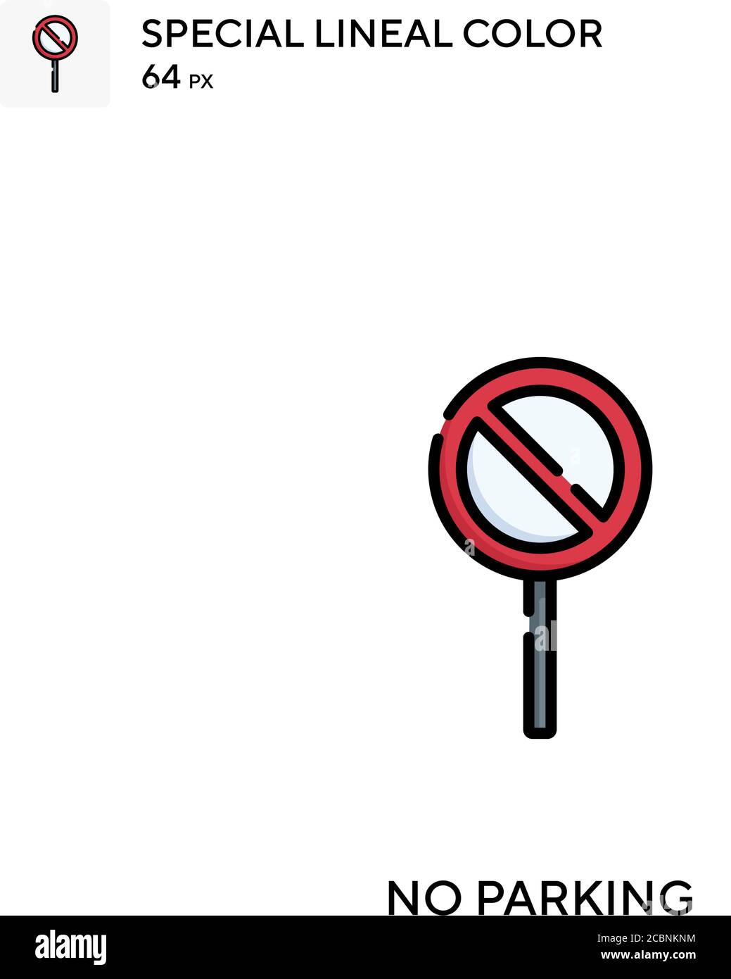 No parking Special lineal color vector icon. No parking icons for your ...