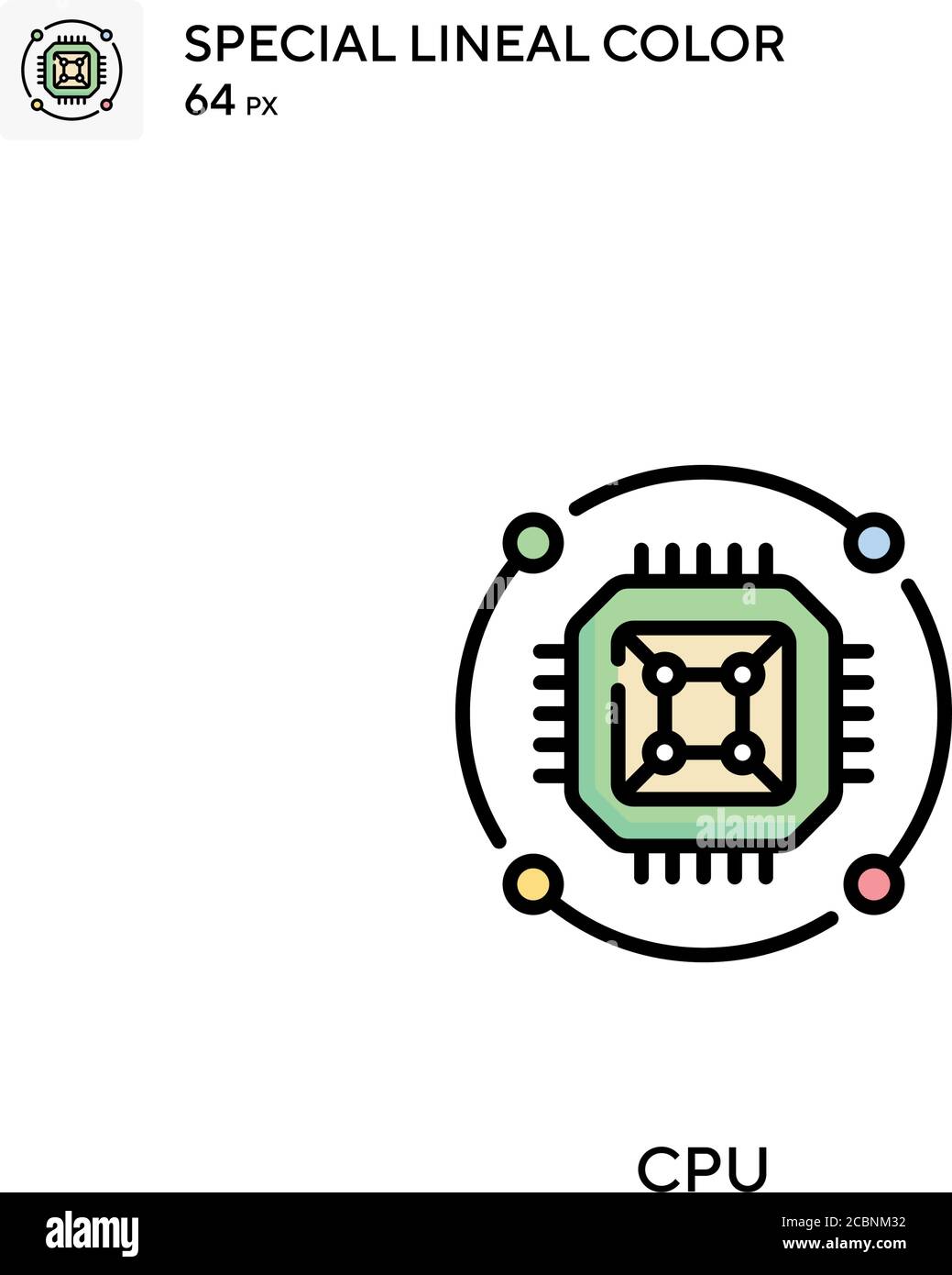 Cpu Special lineal color vector icon. Cpu icons for your business ...