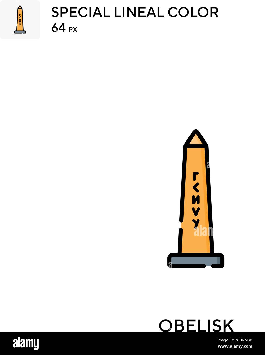 Obelisk Special lineal color vector icon. Obelisk icons for your ...