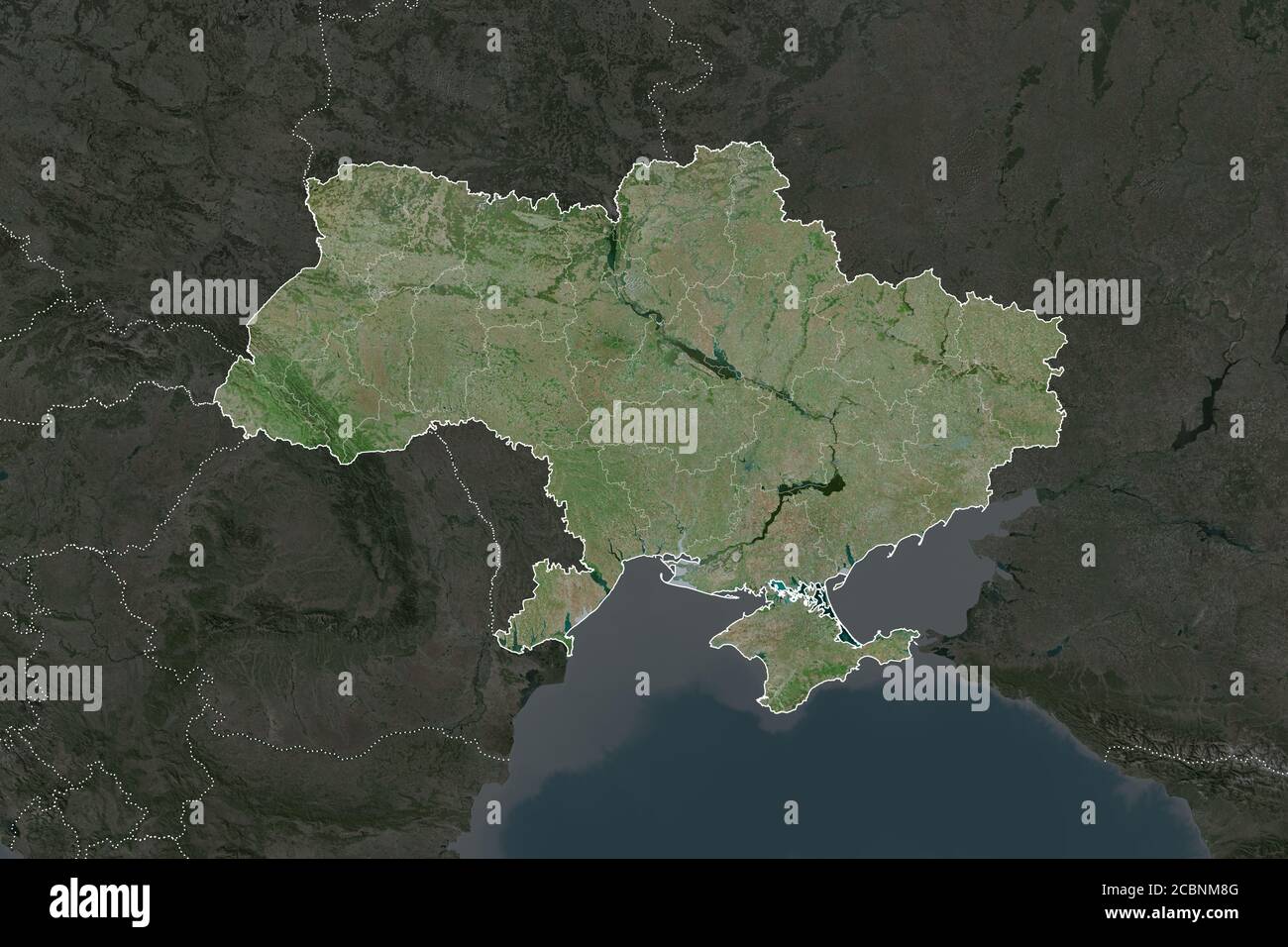 Ukraine map satellite geography hi-res stock photography and images - Alamy