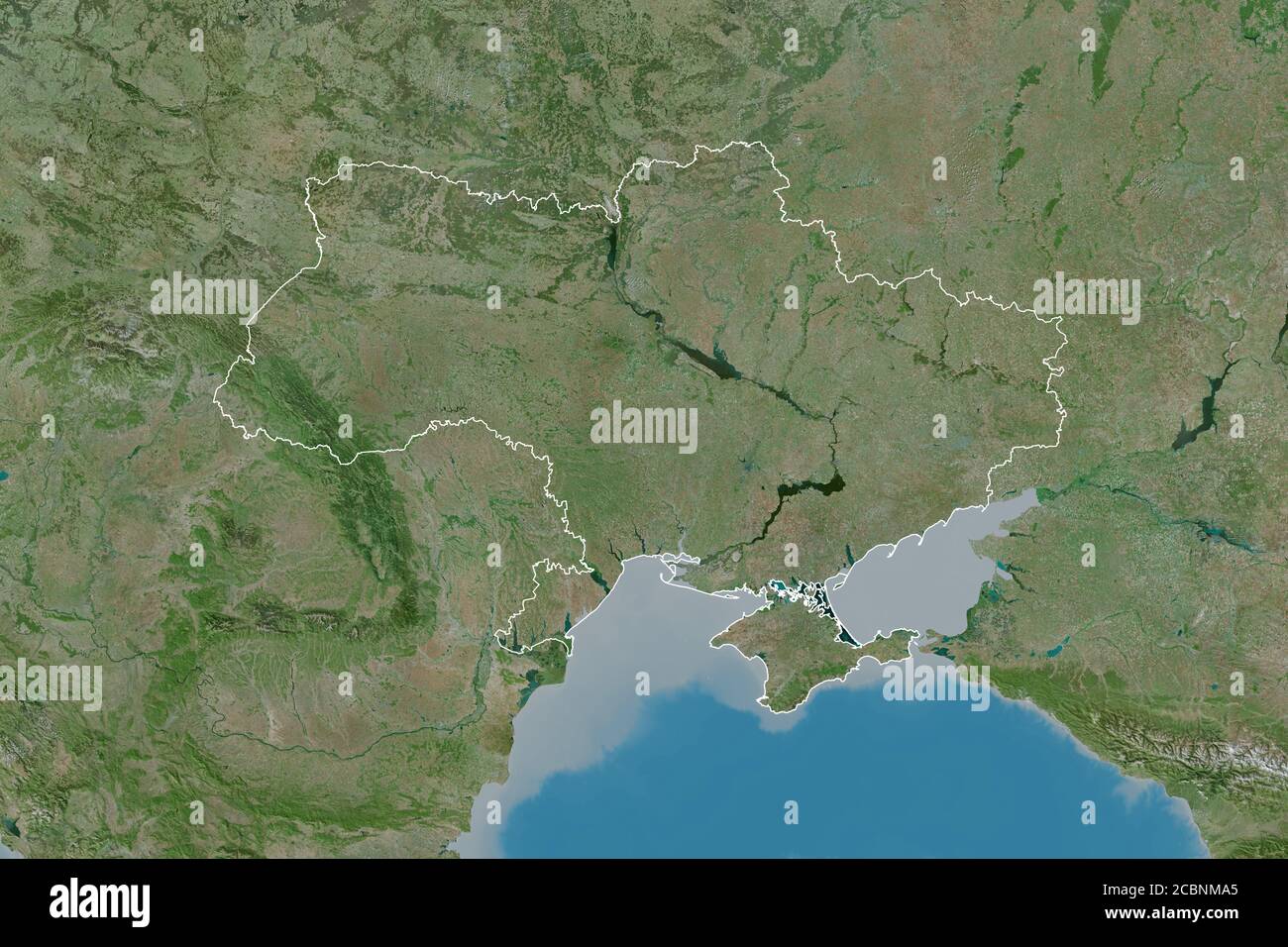 Ukraine map satellite hi-res stock photography and images - Alamy