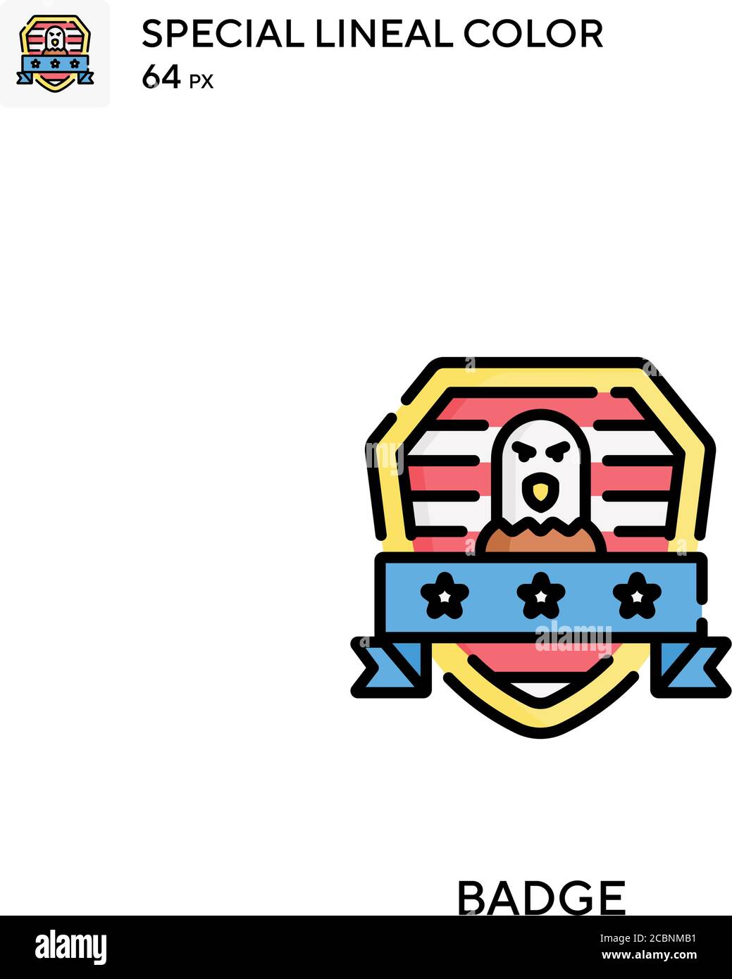 Badge Special lineal color vector icon. Badge icons for your business ...