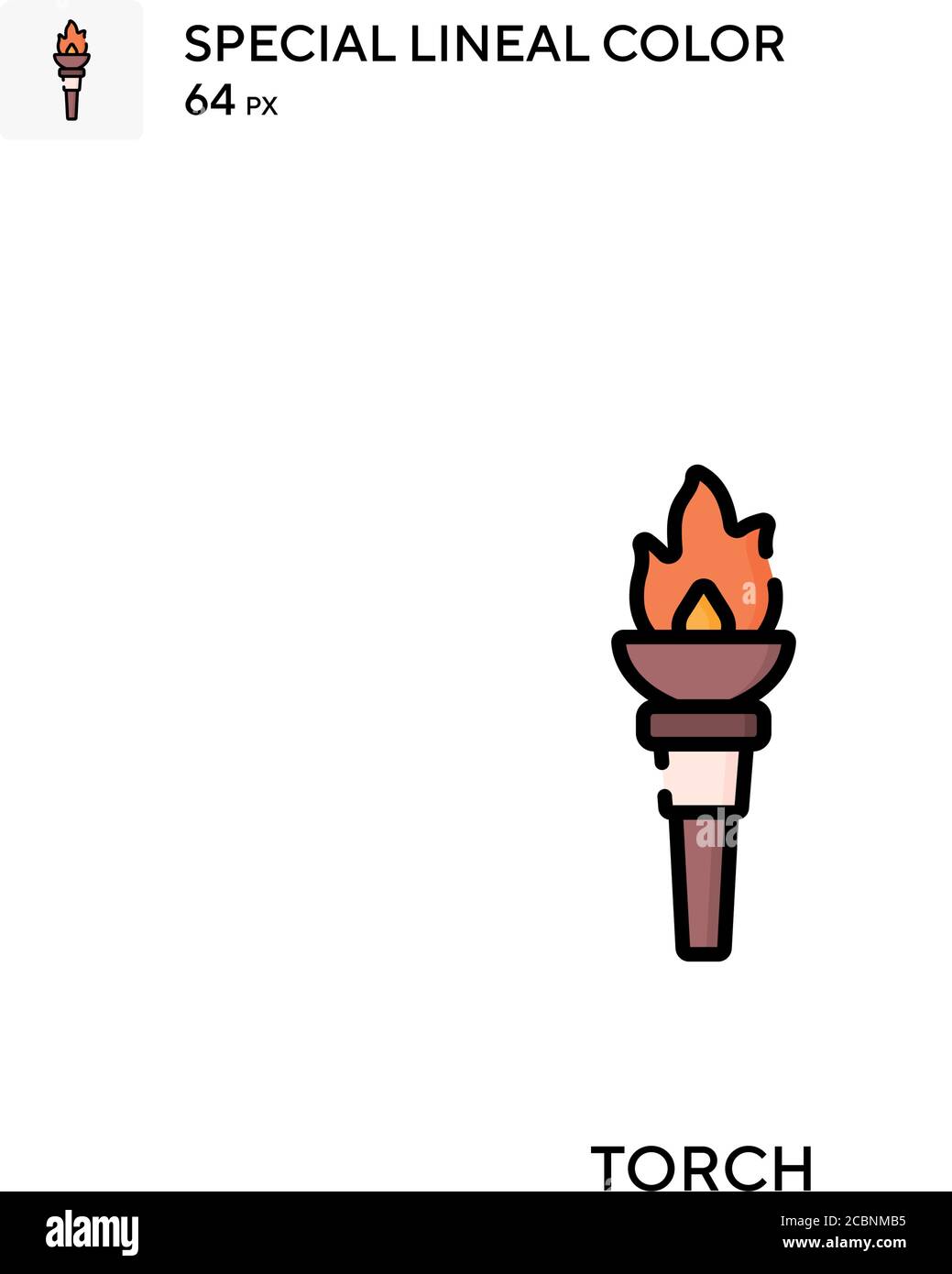 Torch Special lineal color vector icon. Torch icons for your business ...