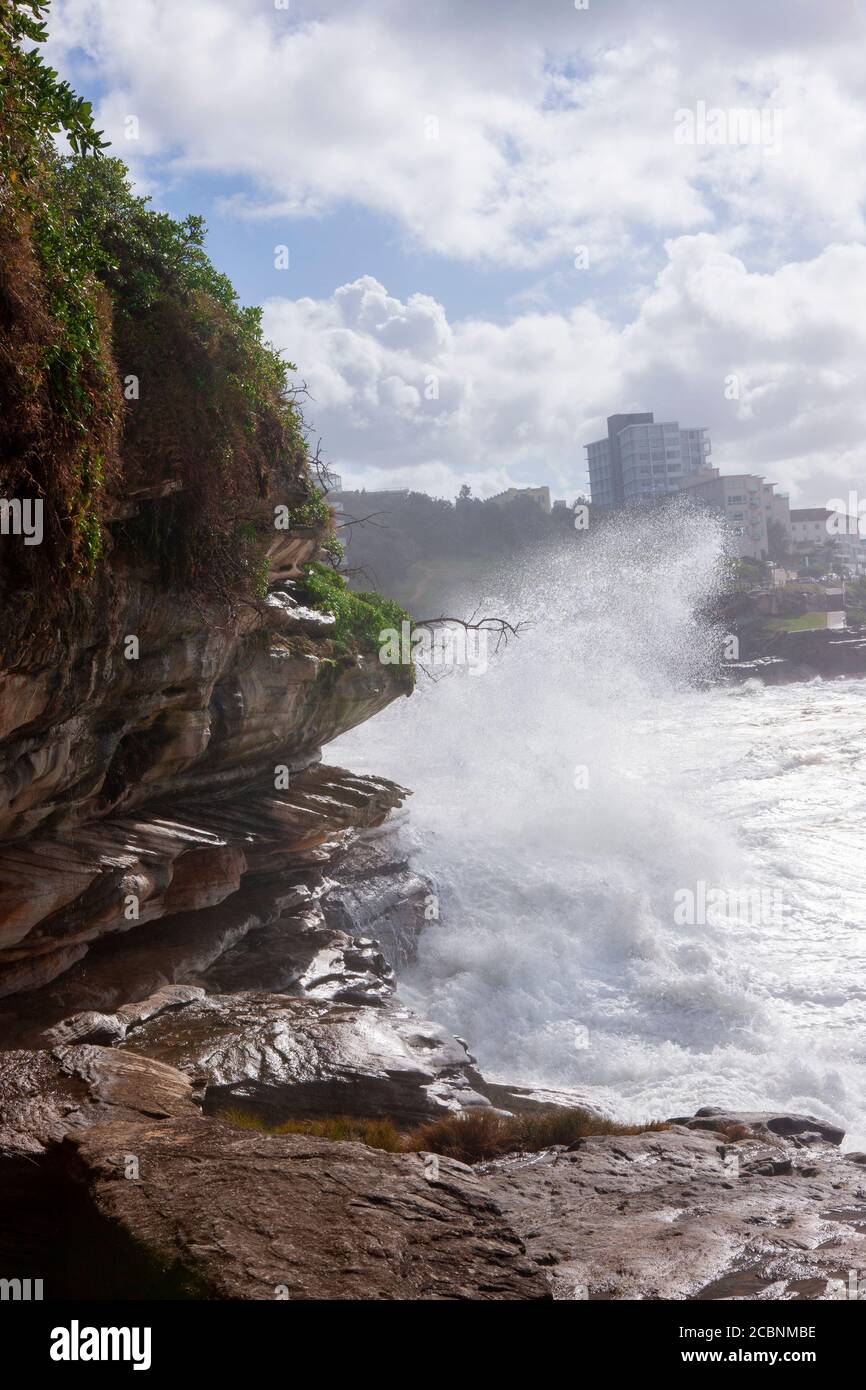Beach waves wild storm australia hi-res stock photography and images ...