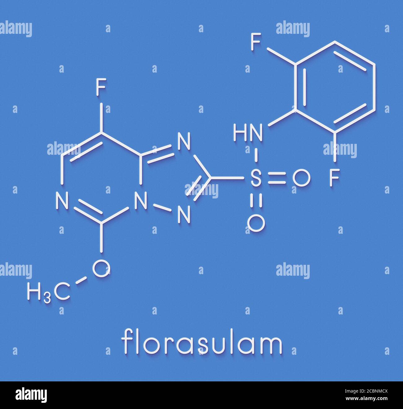 Florasulam herbicide molecule. Skeletal formula Stock Photo - Alamy