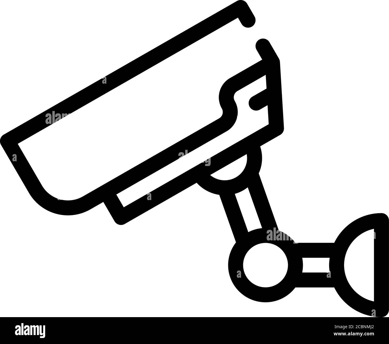secure video camera line icon vector illustration Stock Vector Image ...