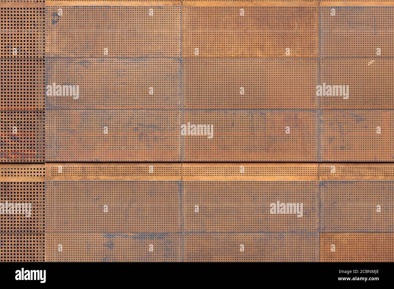 rusty metal wall texture with square Stock Photo - Alamy