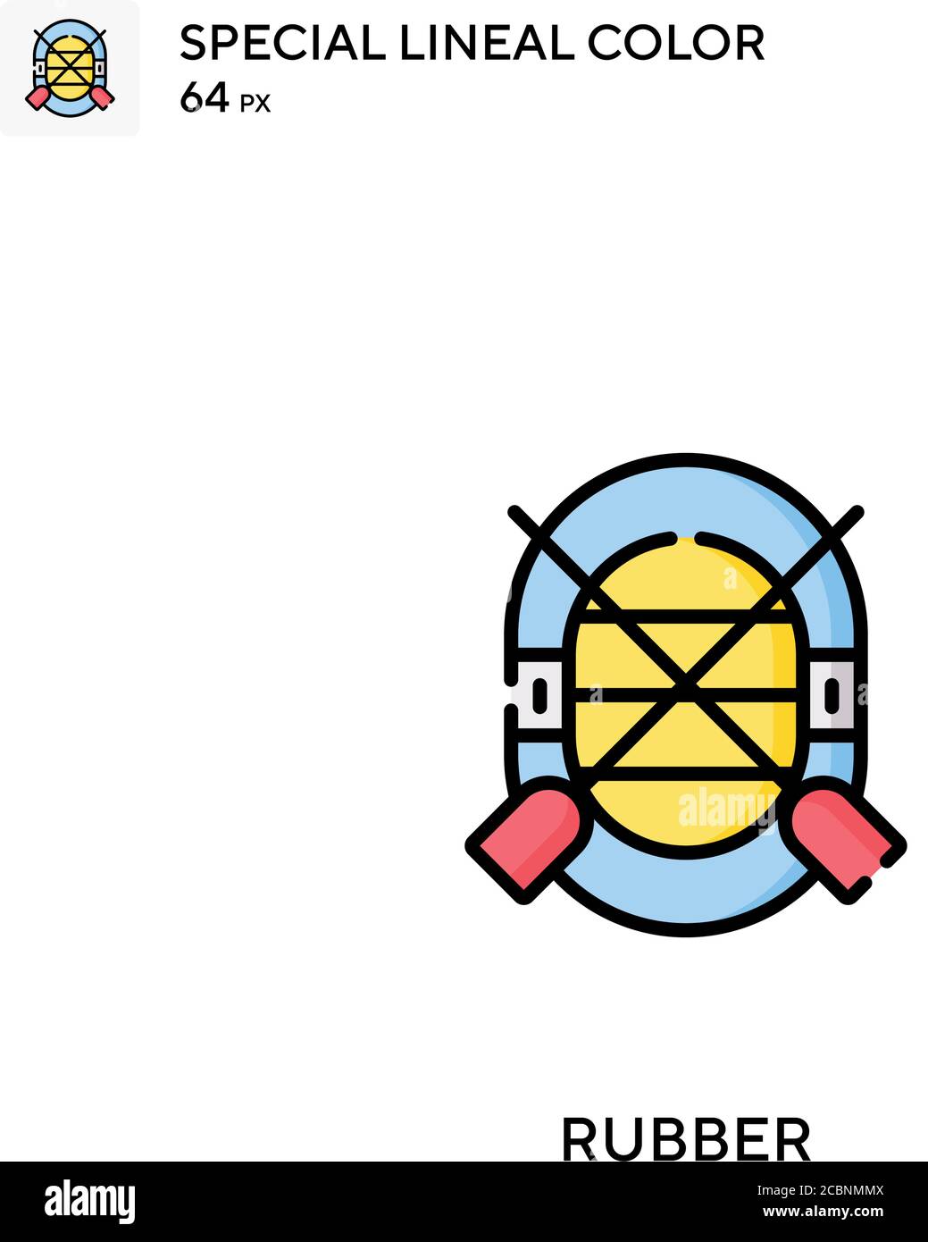 Rubber Special lineal color vector icon. Rubber icons for your business ...