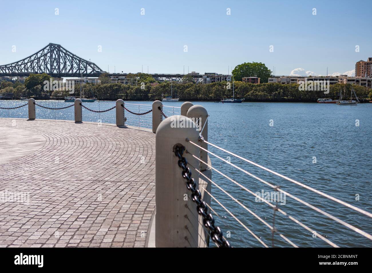 Walkway near the seafront, Brisbane Stock Photo - Alamy