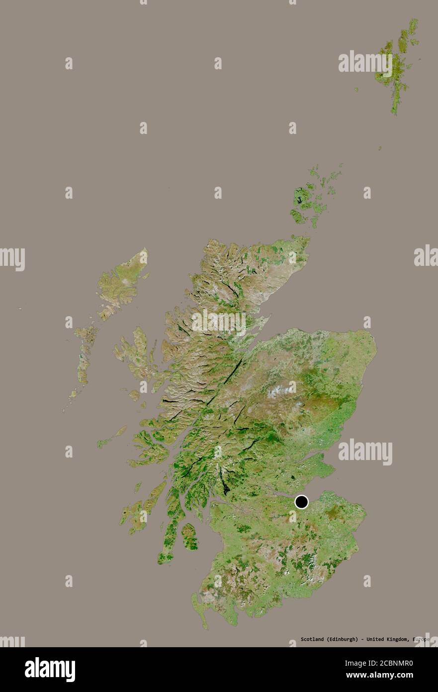 Satellite view of edinburgh map hi-res stock photography and images - Alamy
