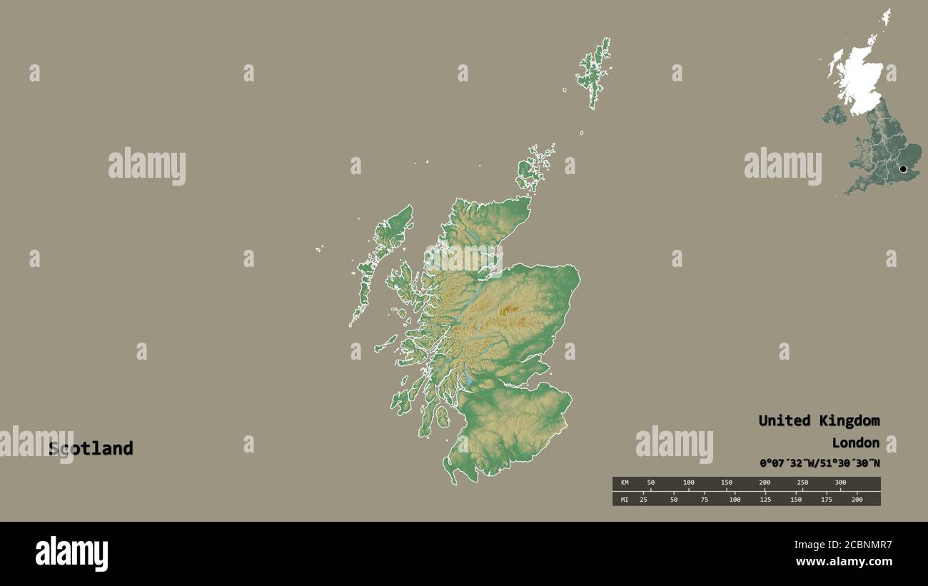 Relief map of scotland hi-res stock photography and images - Alamy