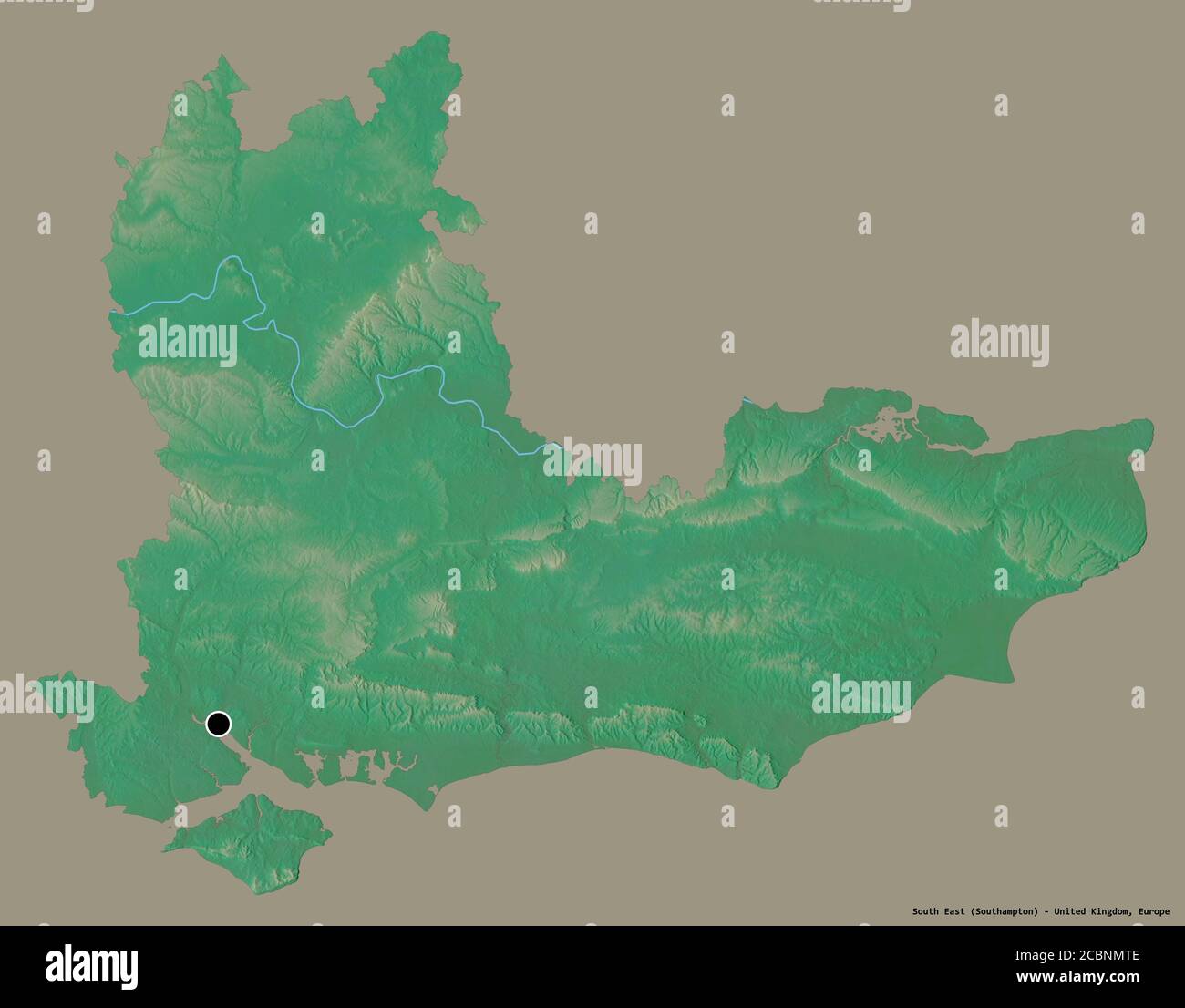 Southampton on a map hi-res stock photography and images - Alamy