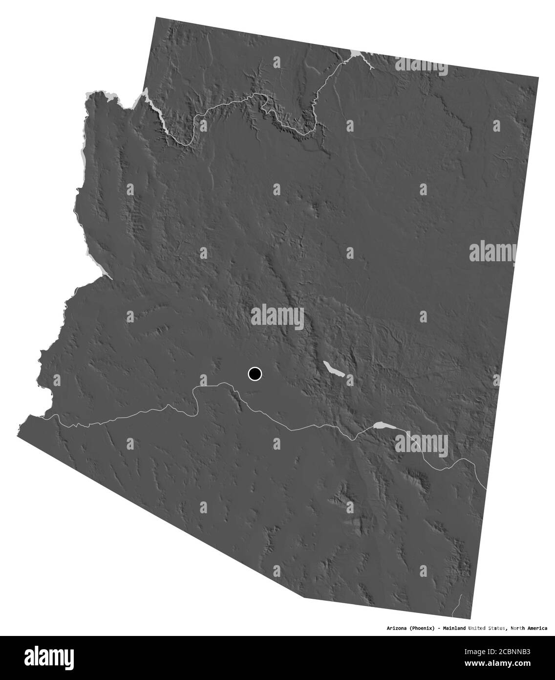 Arizona Map 3d Black and White Stock Photos & Images - Alamy