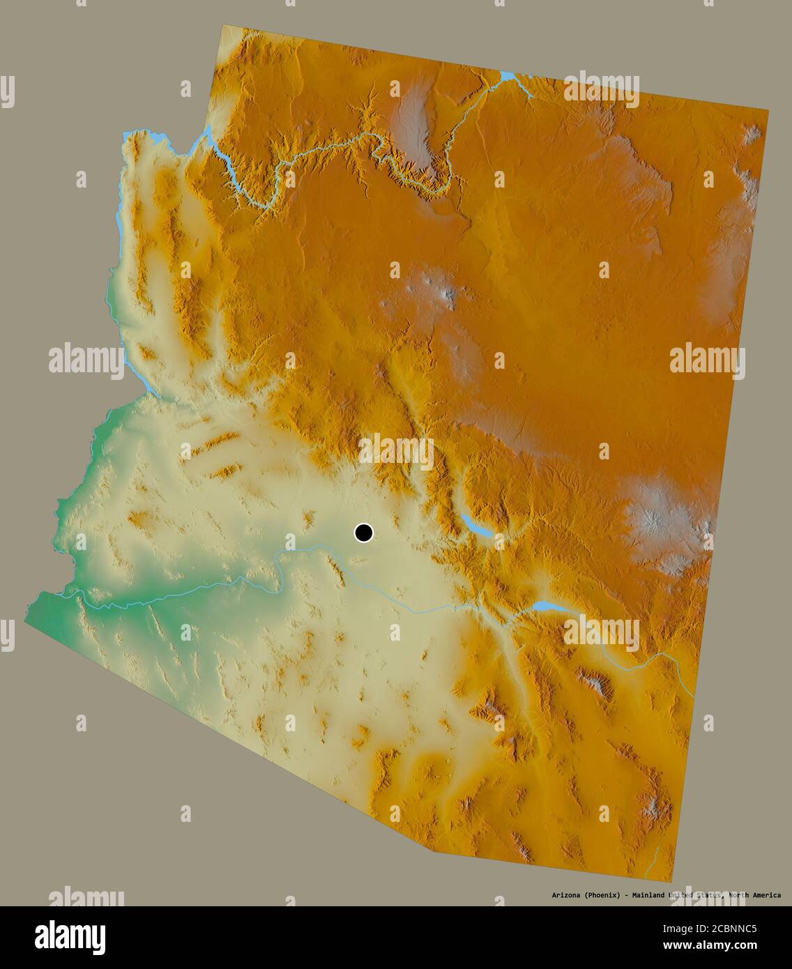 Phoenix on a map hi-res stock photography and images - Alamy