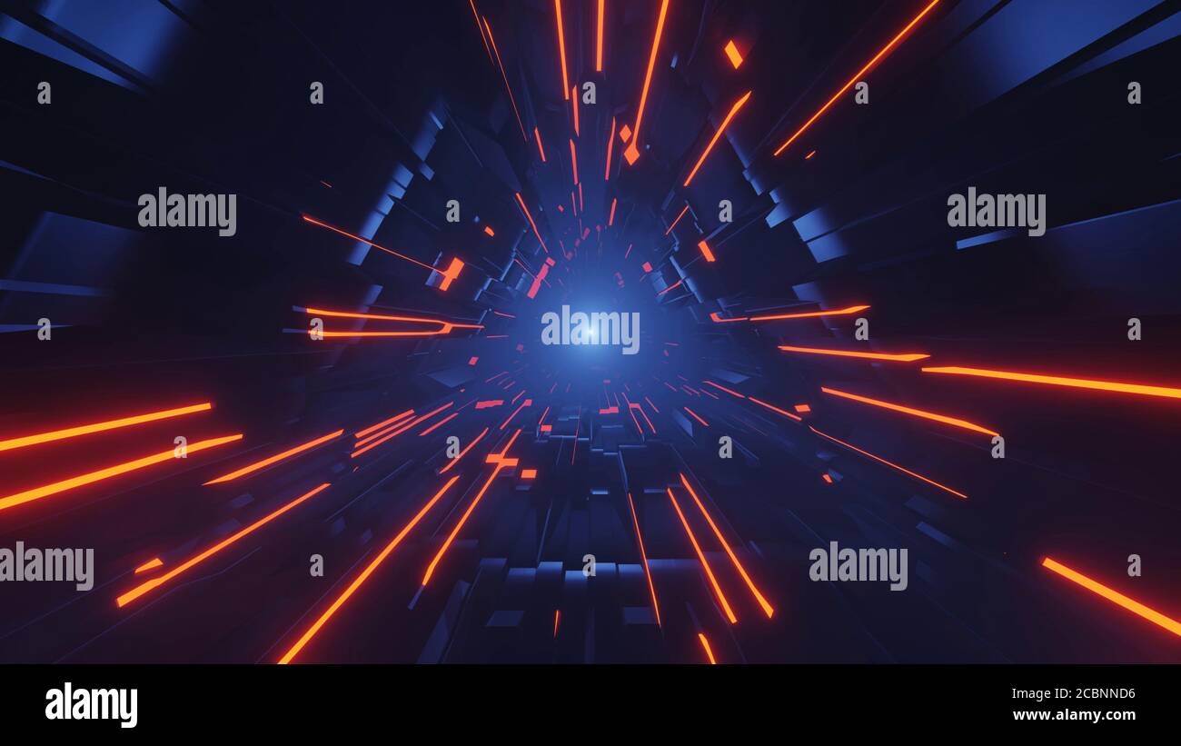 Digital Speed Cyber Horizon 4k uhd 3d illustration background Stock ...