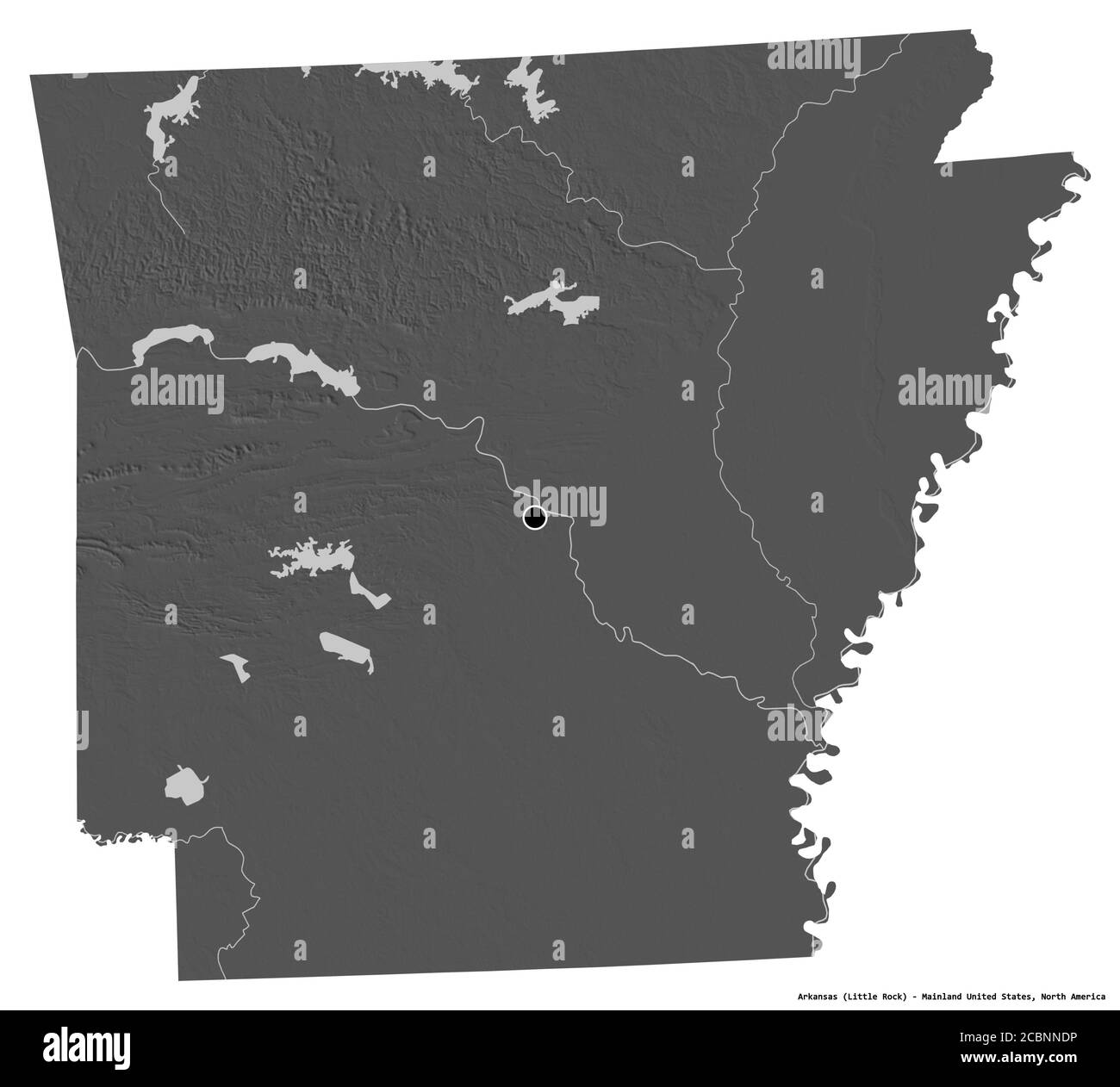 Little rock map Cut Out Stock Images & Pictures - Alamy