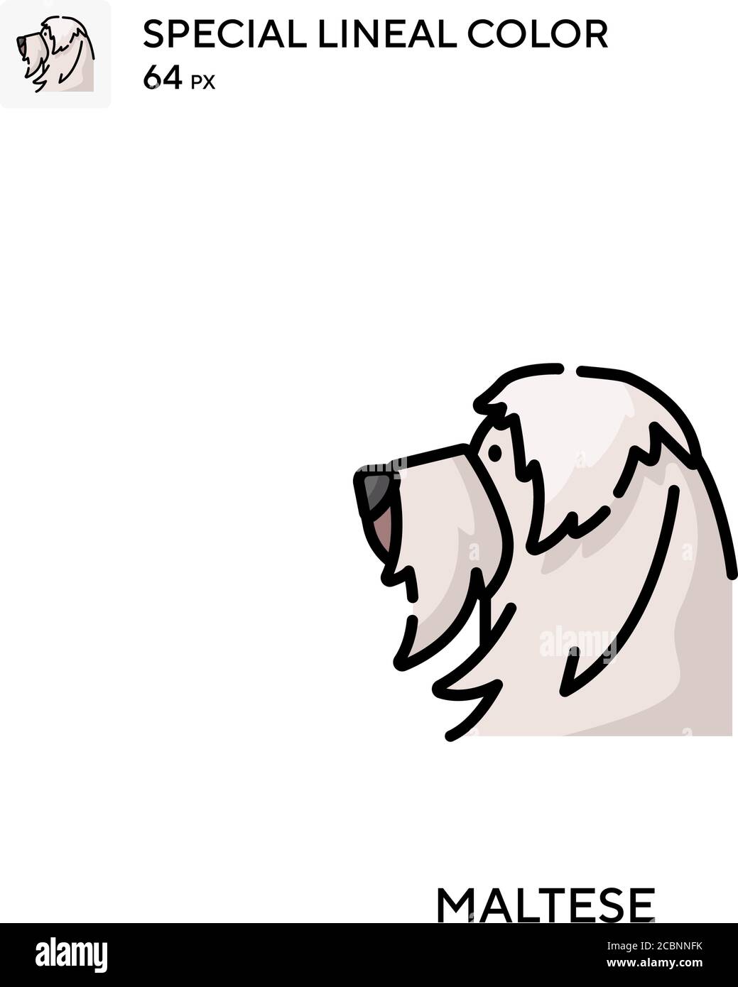 Maltese Special lineal color vector icon. Maltese icons for your ...