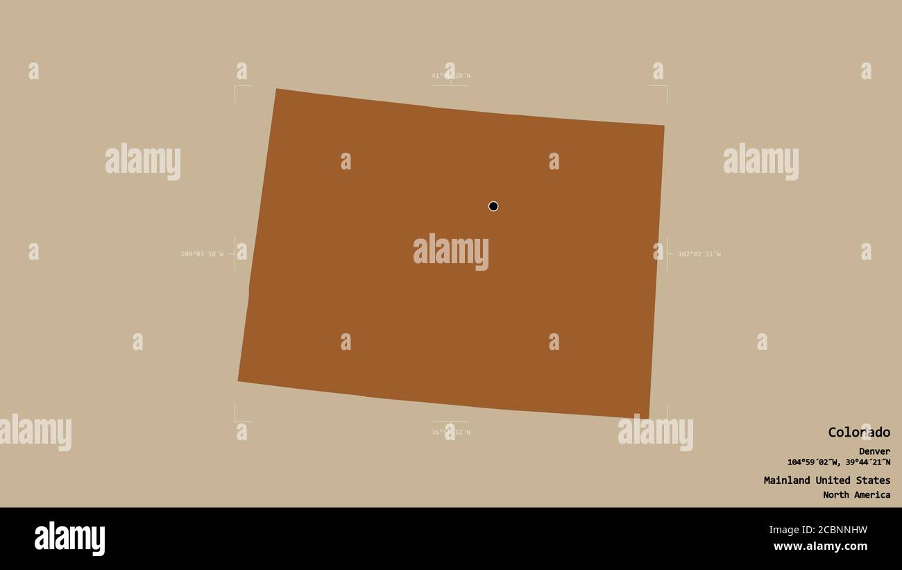 Denver on a map hi-res stock photography and images - Alamy