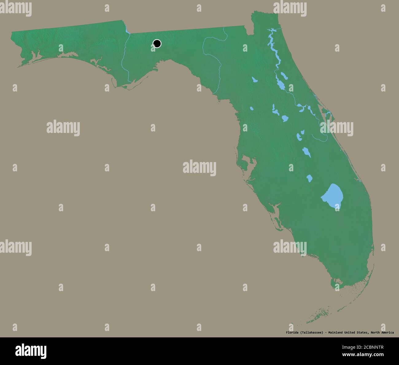Tallahassee on a map hi-res stock photography and images - Alamy