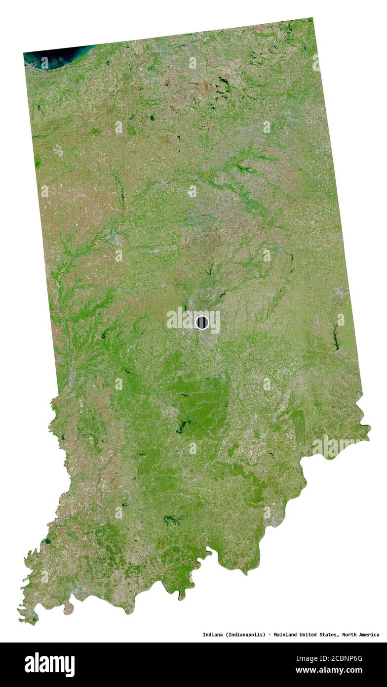 Map satellite geography indiana Cut Out Stock Images & Pictures - Alamy