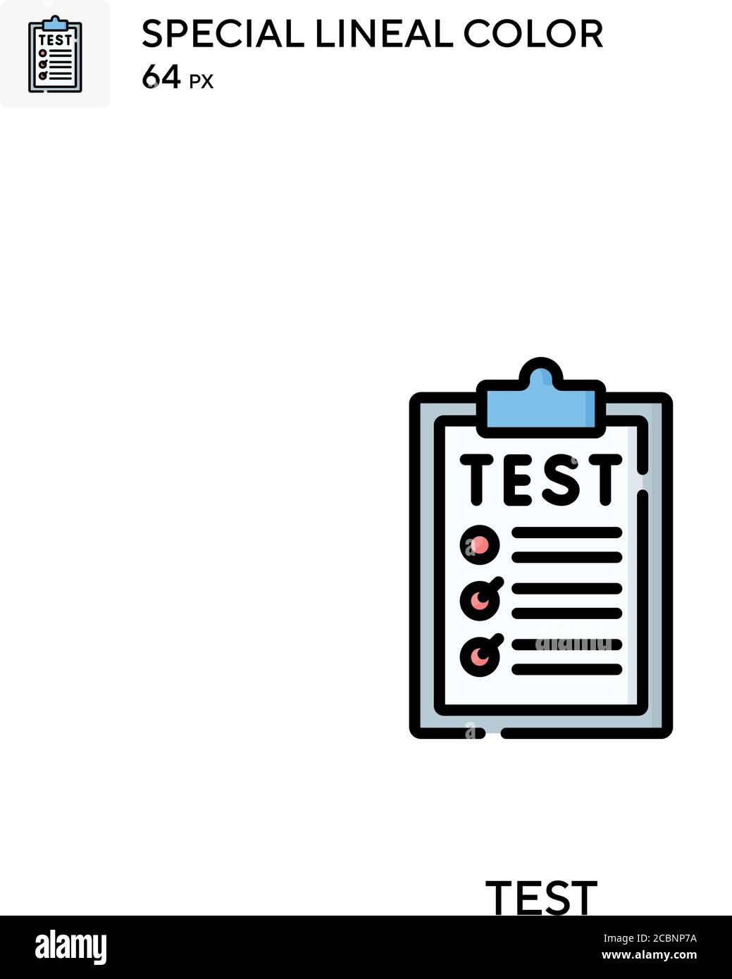 Test Special lineal color vector icon. Test icons for your business ...