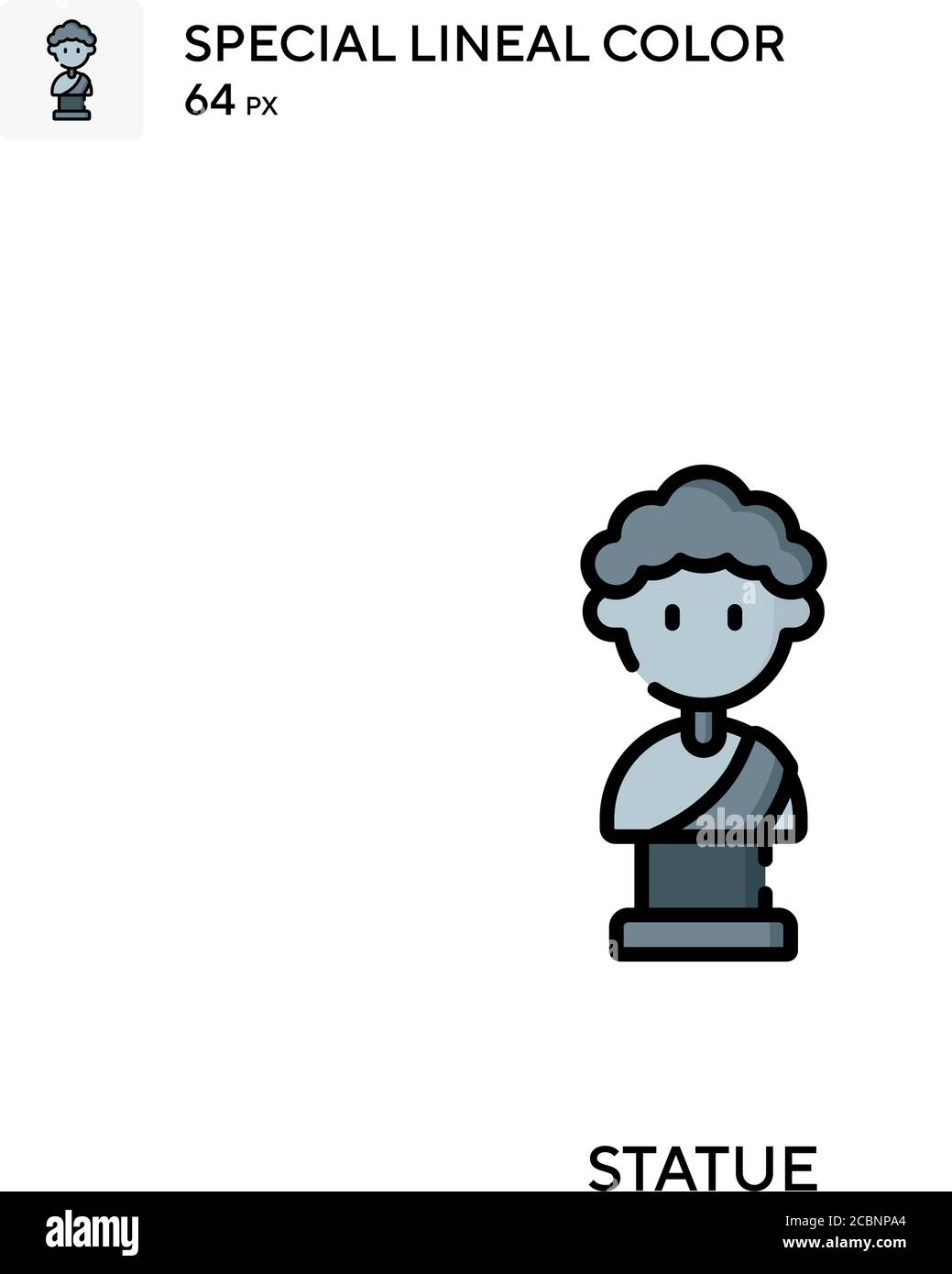 Statue Special Lineal Color Vector Icon Statue Icons For Your Business Project Stock Vector