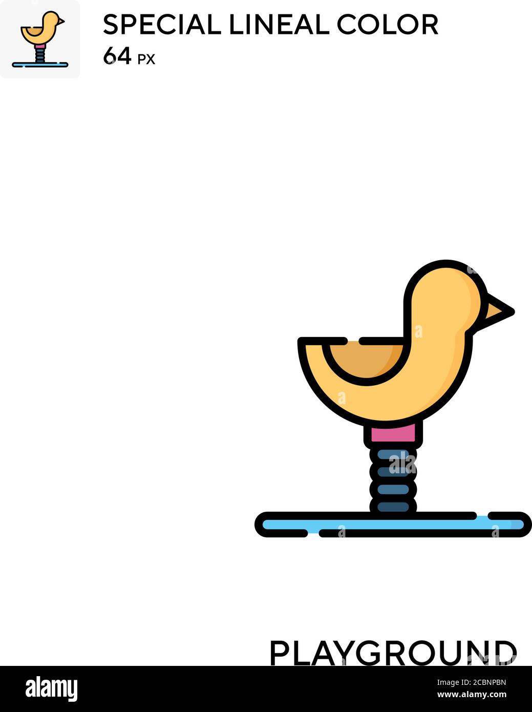 Playground Special lineal color vector icon. Playground icons for your ...