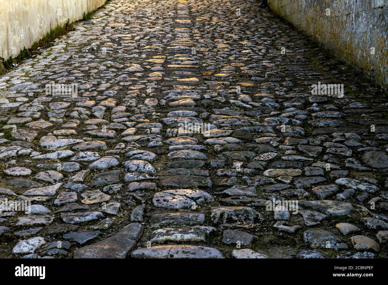 High angle shot cobblestone hi-res stock photography and images - Alamy
