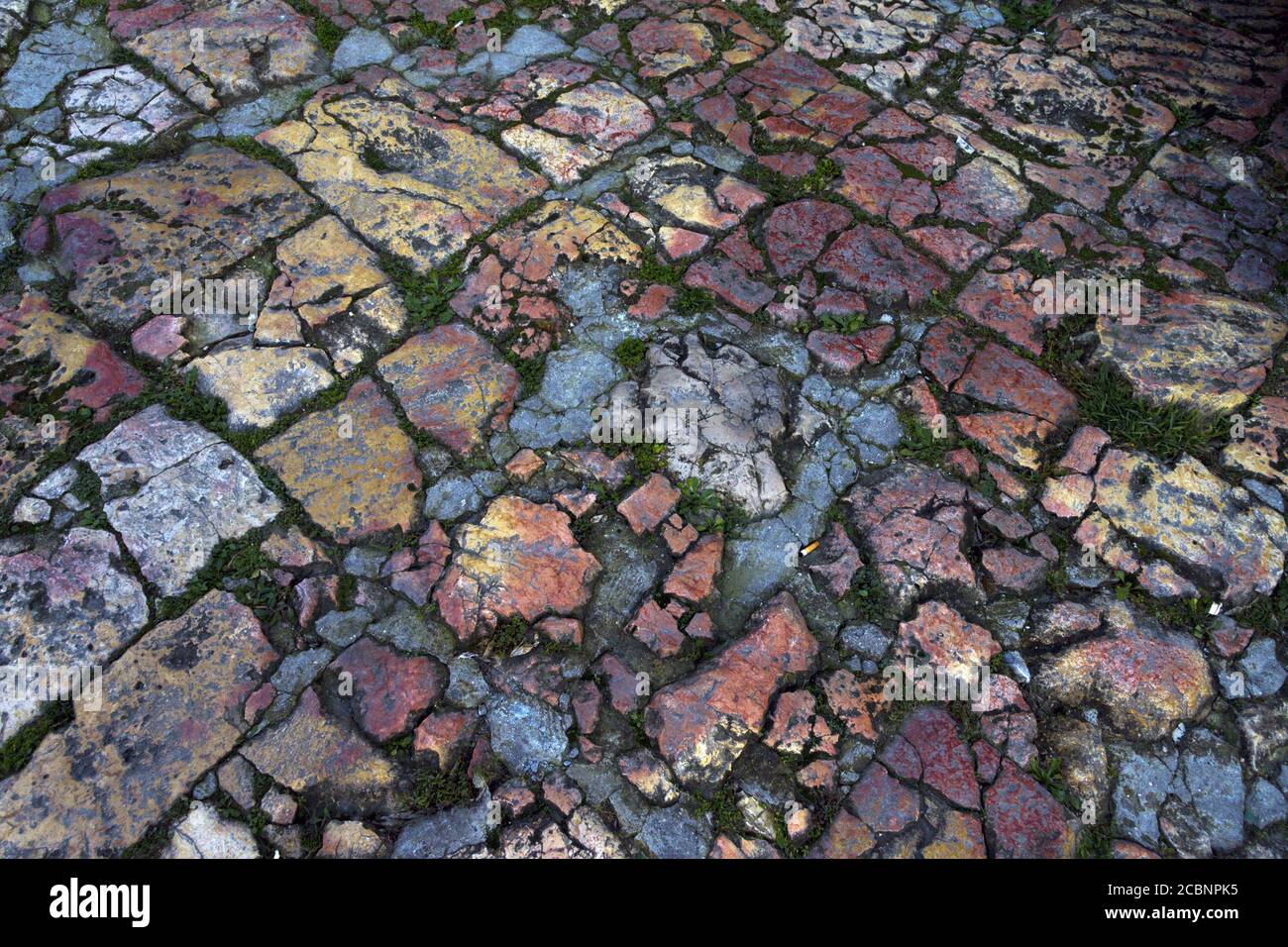 High angle shot cobblestone hi-res stock photography and images - Alamy