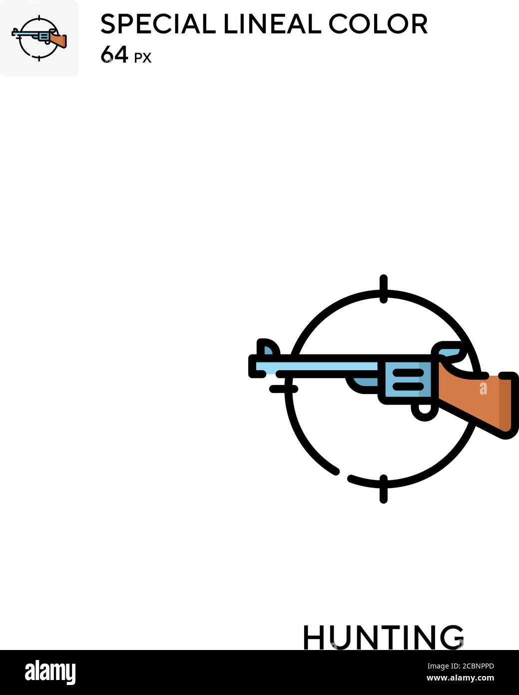 Hunting Special lineal color vector icon. Hunting icons for your ...