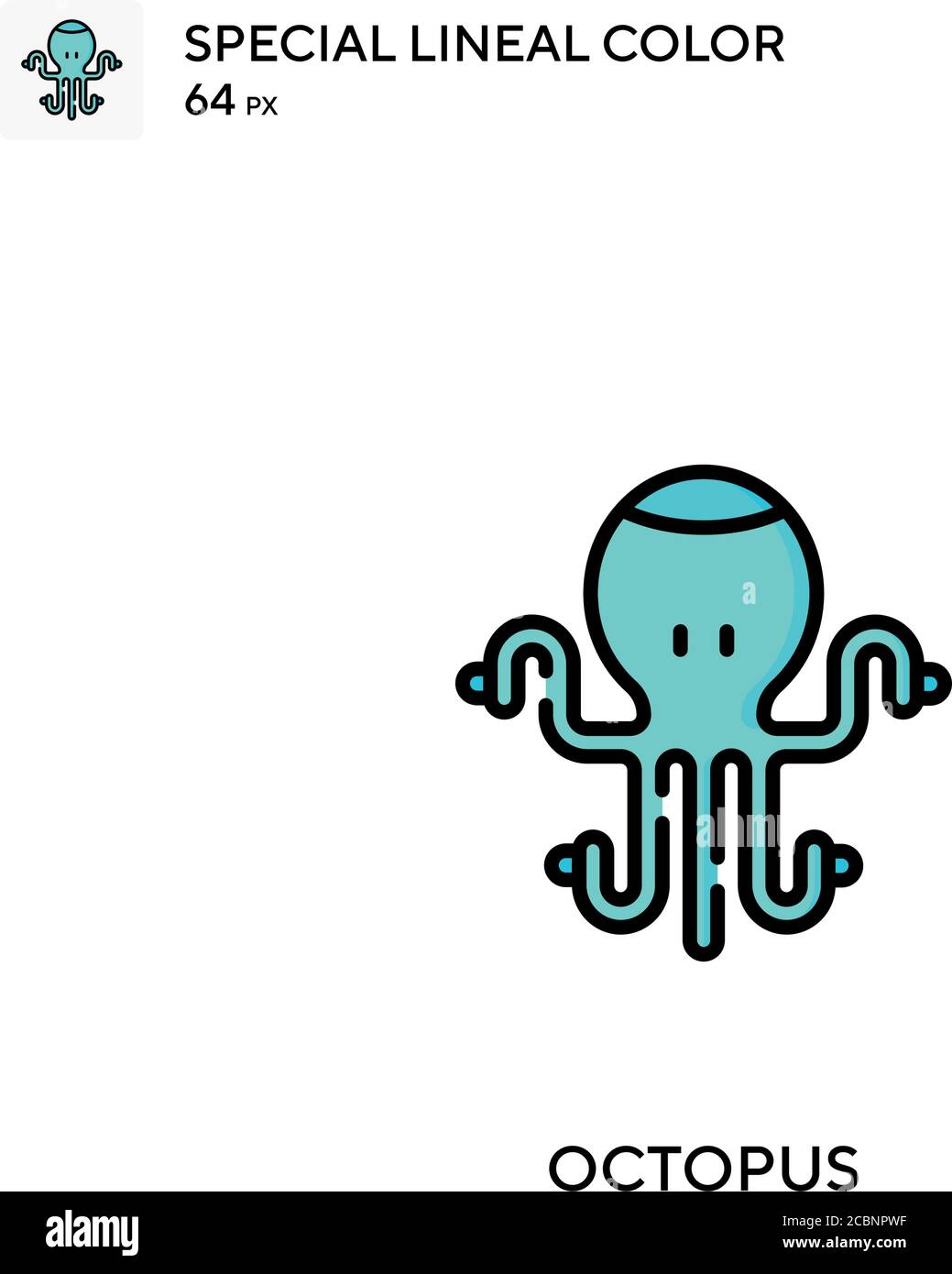 Octopus Special lineal color vector icon. Octopus icons for your ...