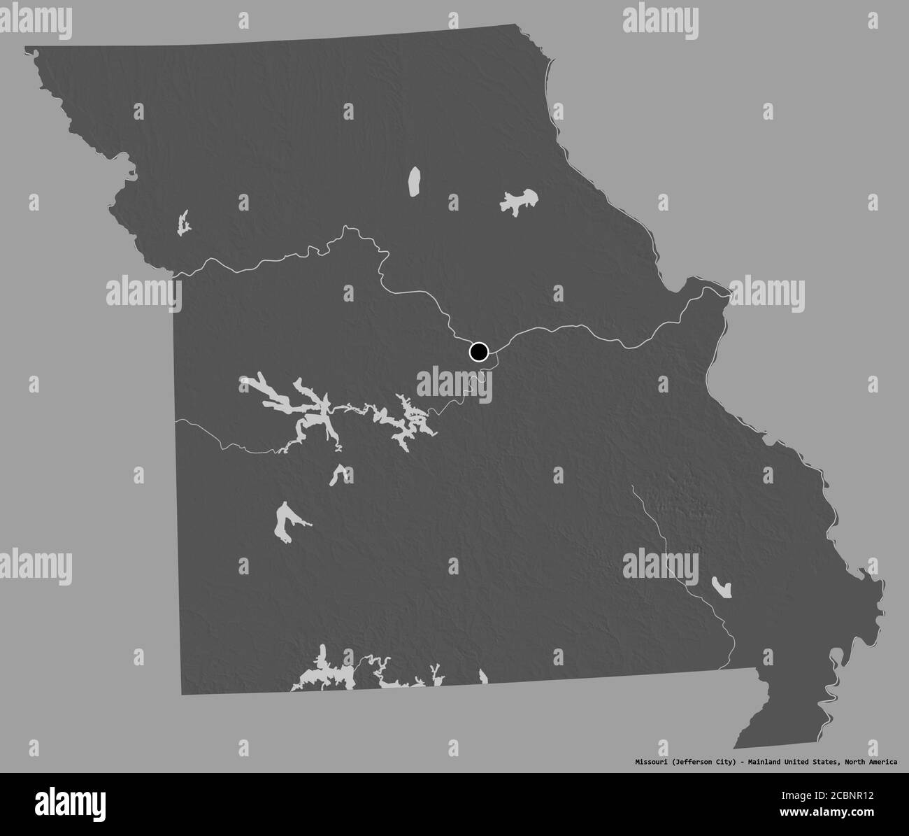 Washington missouri on a map hi-res stock photography and images - Alamy