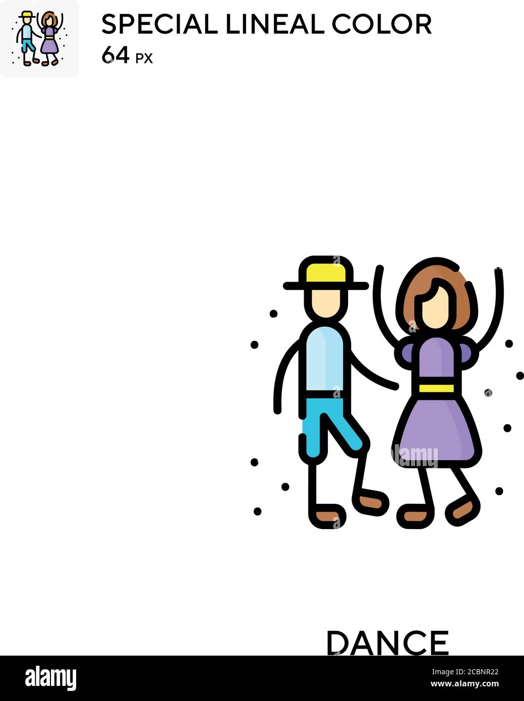 Dance Special lineal color vector icon. Dance icons for your business ...