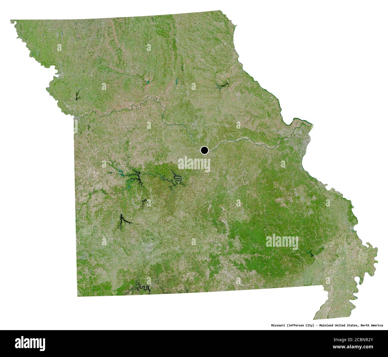 Map satellite geography missouri hi-res stock photography and images ...