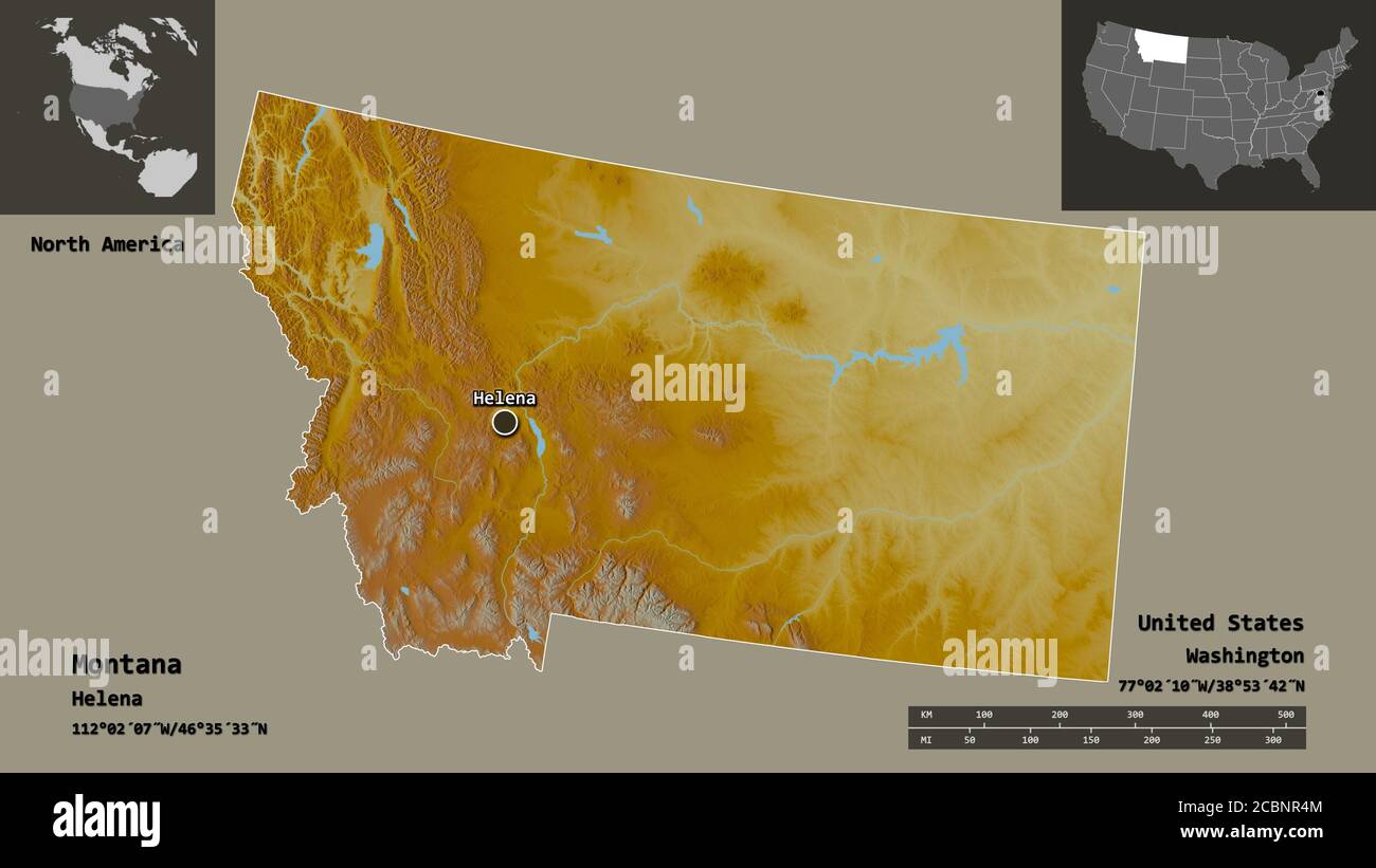 Helena Montana Map High Resolution Stock Photography and Images - Alamy
