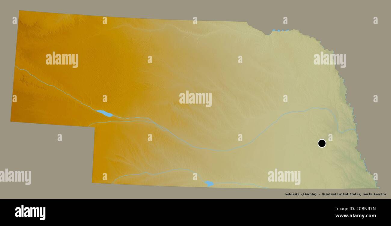 Lincoln on a map hi-res stock photography and images - Alamy