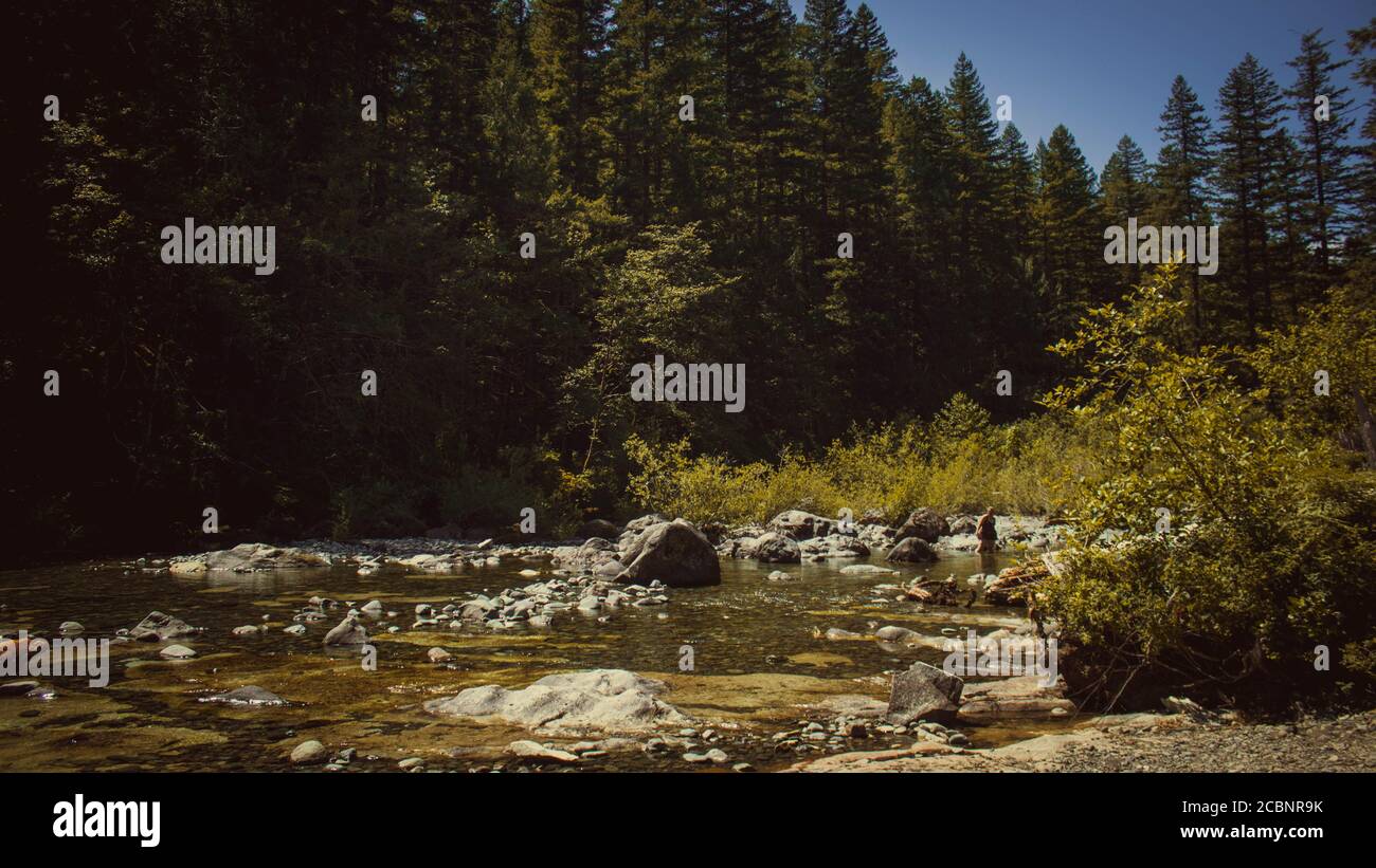 Three Pools on the North Fork of the Santiam River, picnic site make ...