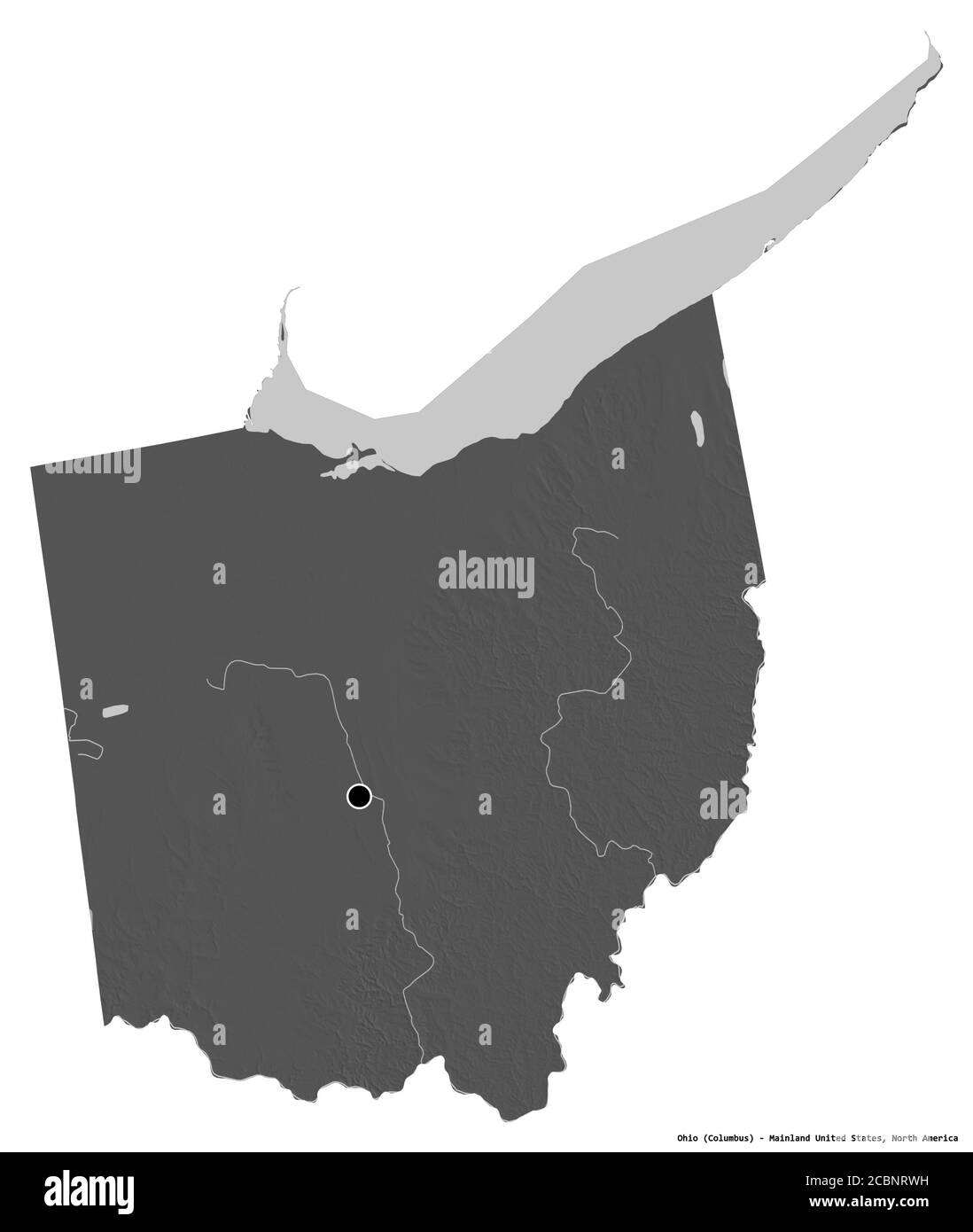 Ohio map 3d Black and White Stock Photos & Images - Alamy